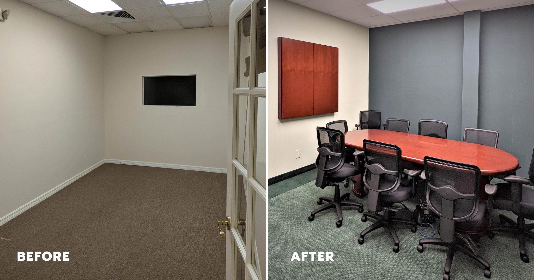 Before & After Office Renovation - McGarvey Development Company