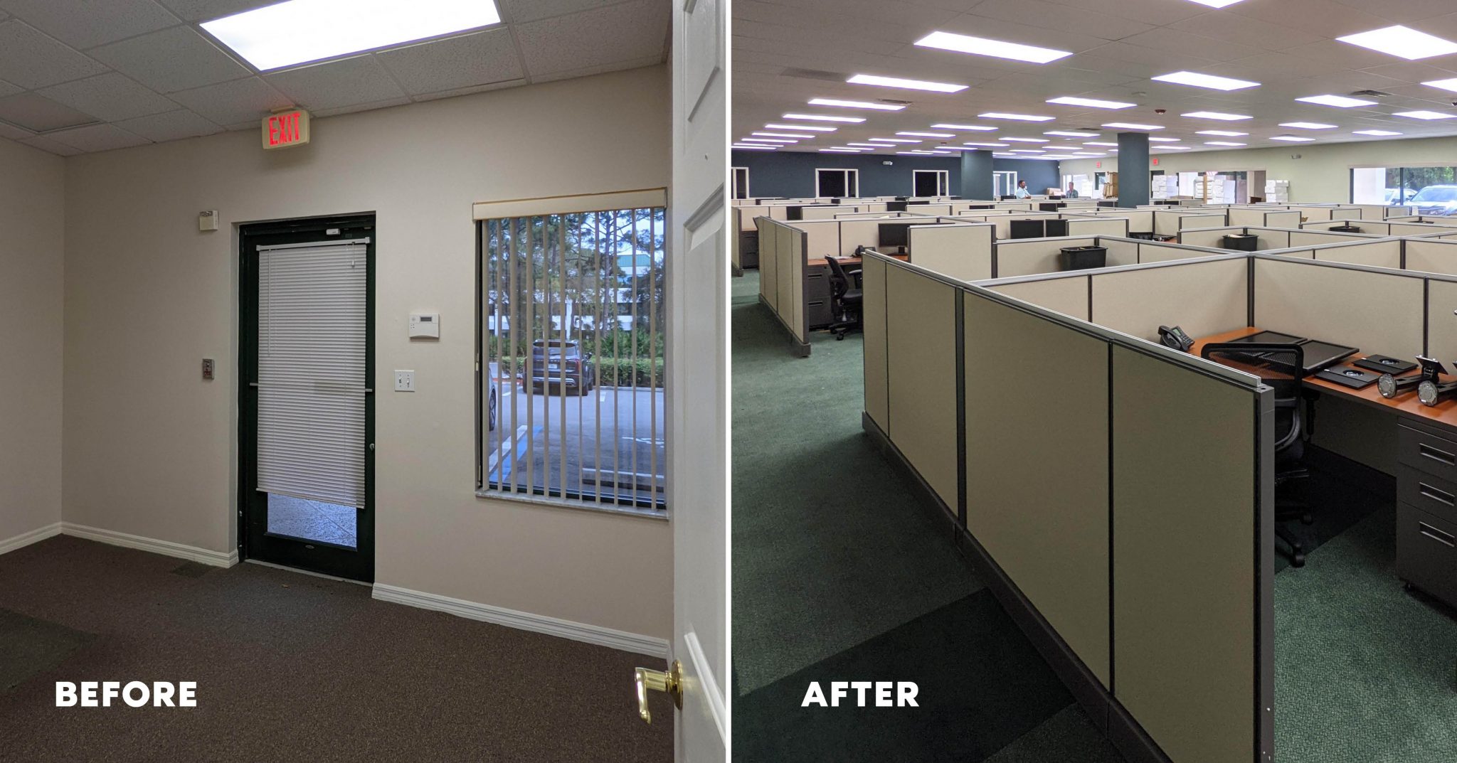 Before & After Office Renovation - McGarvey Development Company