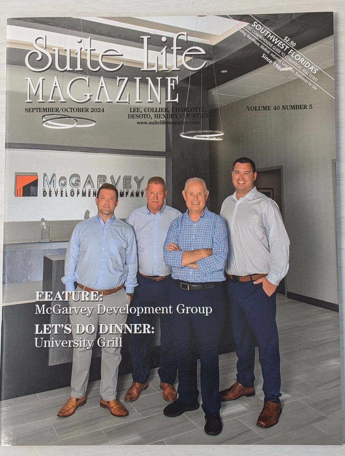On The Cover of Suite Life Magazine - McGarvey Development Company